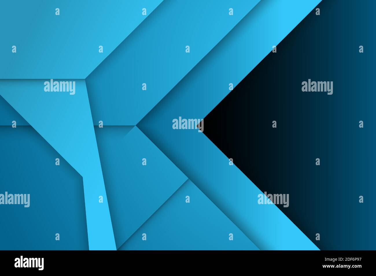 Blue angle arrow overlap Stock Vector Images - Alamy