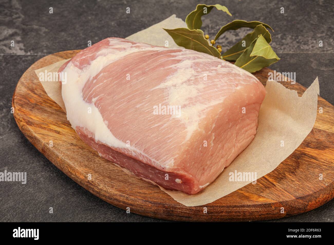 Raw pork meat ready for cooking Stock Photo - Alamy