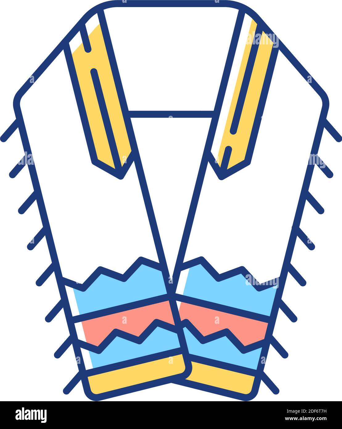 Tallit and tzitzit RGB color icon Stock Vector Image & Art - Alamy