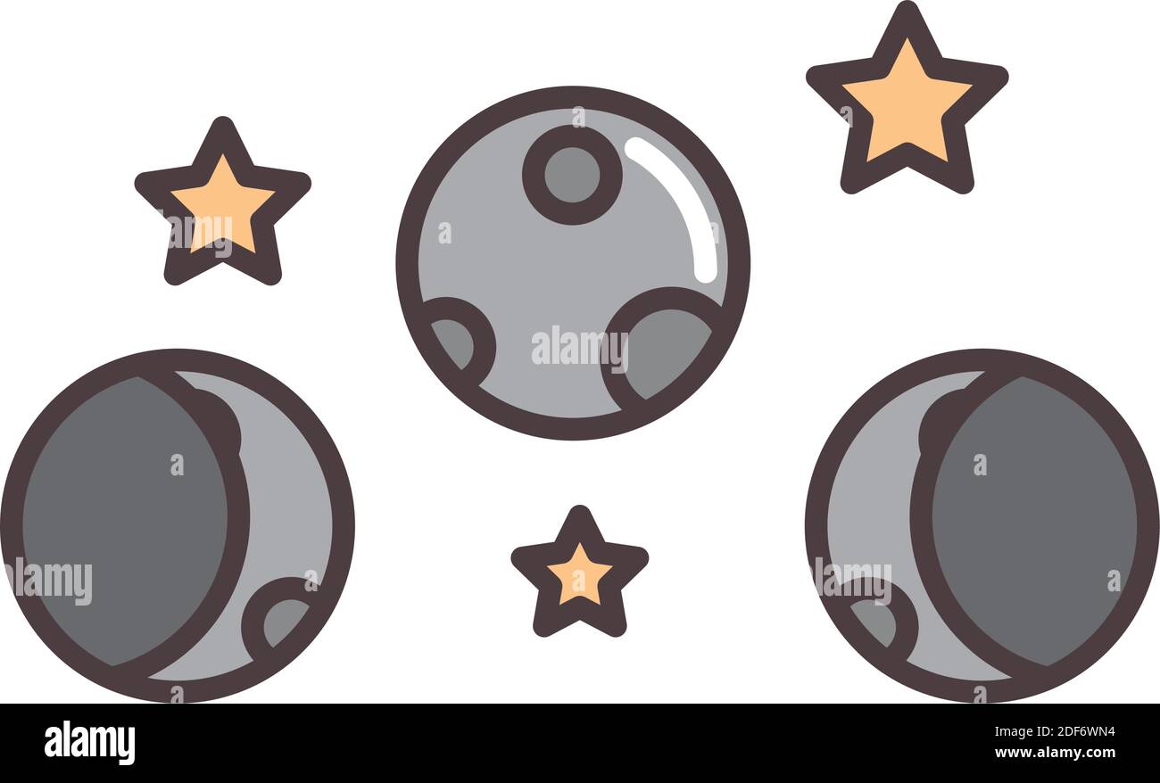 Phases of eclipse Cut Out Stock Images & Pictures - Alamy