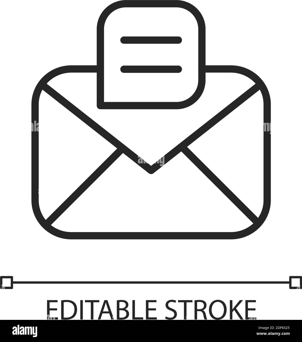 Message app pixel perfect linear icon Stock Vector Image & Art - Alamy