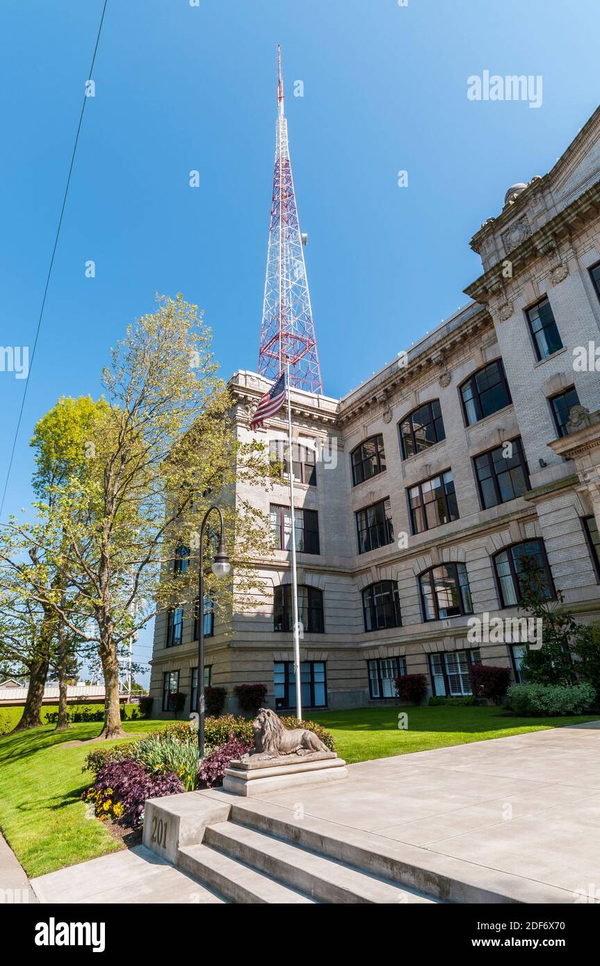 Entrance to Queen Anne High School in Queen Anne, Seattle, Washington ...