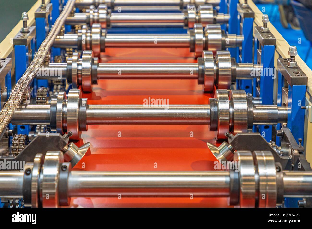 Shape Roll Forming Machine Equipment in Factory Stock Photo - Alamy