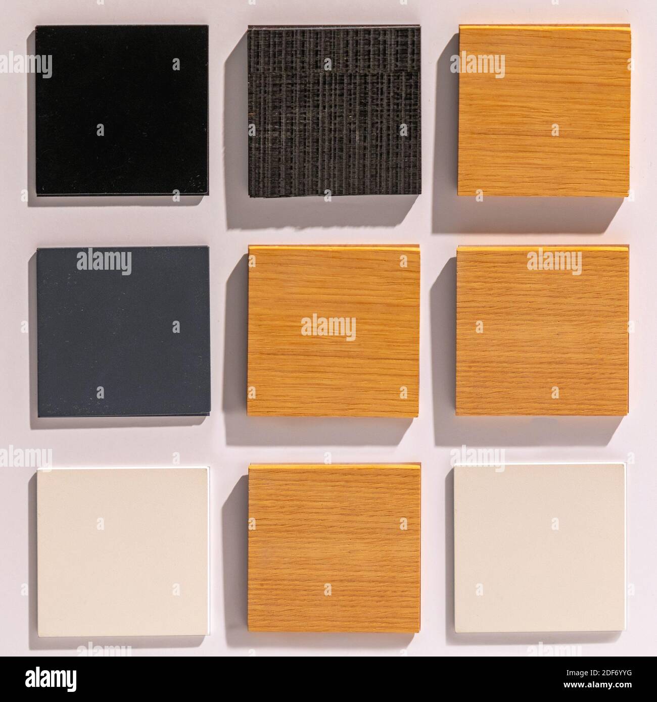 Wood Panel Veneer Colour Samples for Furniture Stock Photo - Alamy