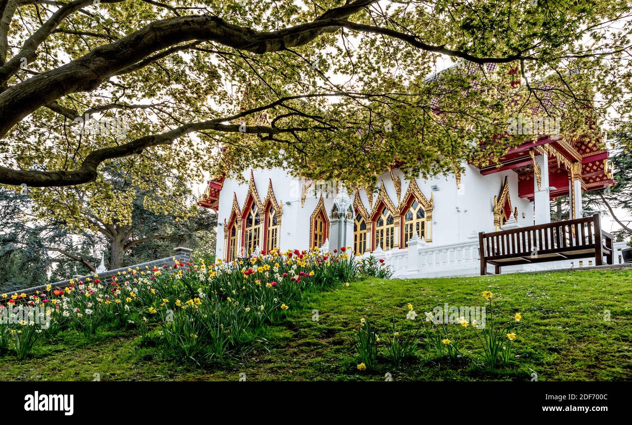 The Buddhapadipa Temple in Wimbledon Village London UK Stock Photo - Alamy