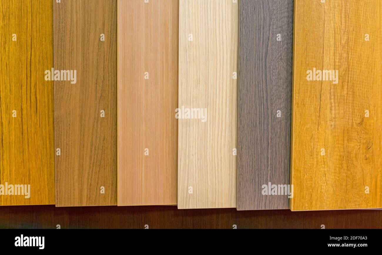 Wooden Panel Boards Colour Selection Variety Material Stock Photo - Alamy