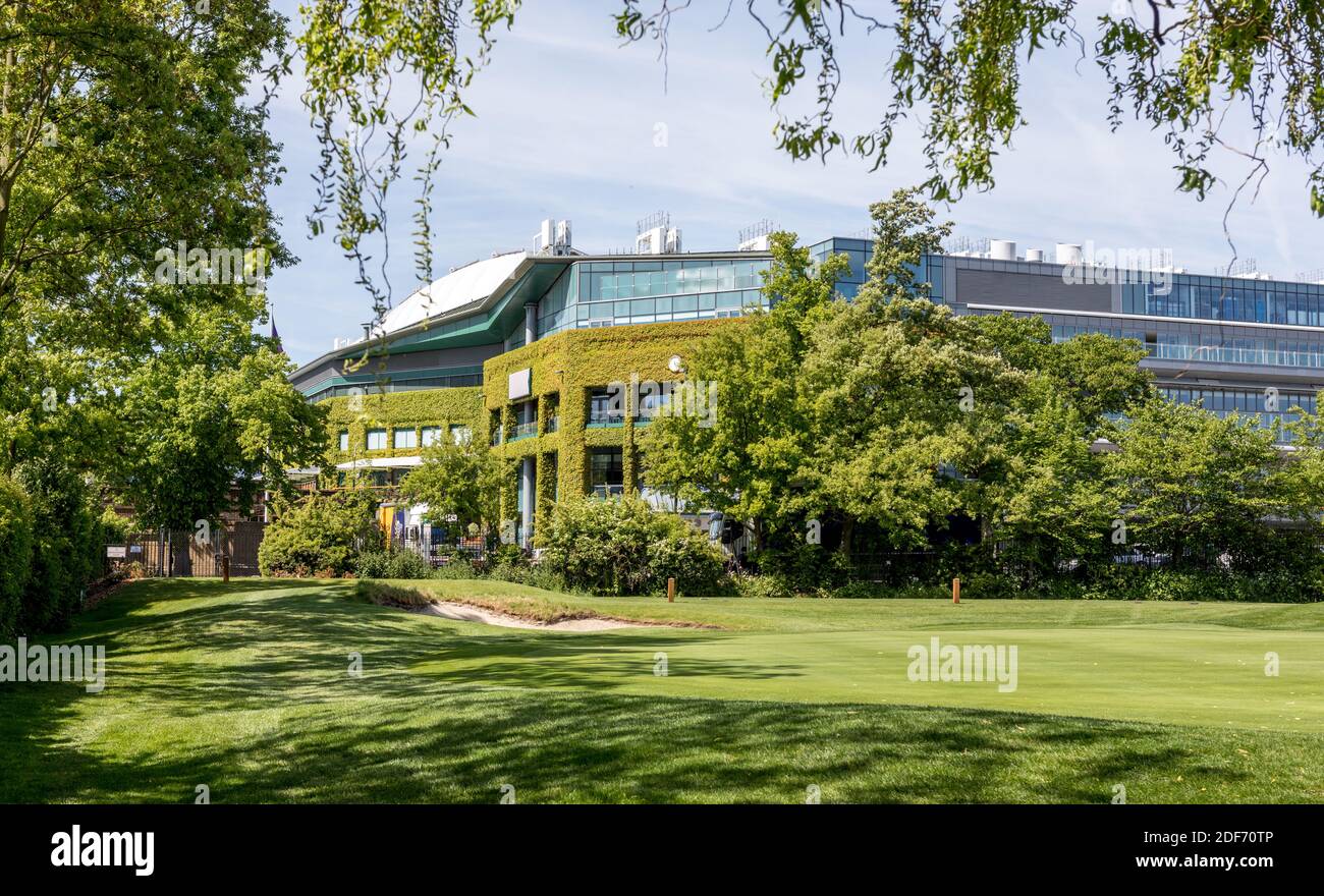 Exterior of The All England Tennis Club Wimbledon London UK Stock Photo ...