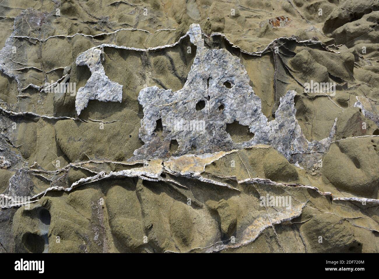 Rock with quartz veins hi-res stock photography and images - Alamy
