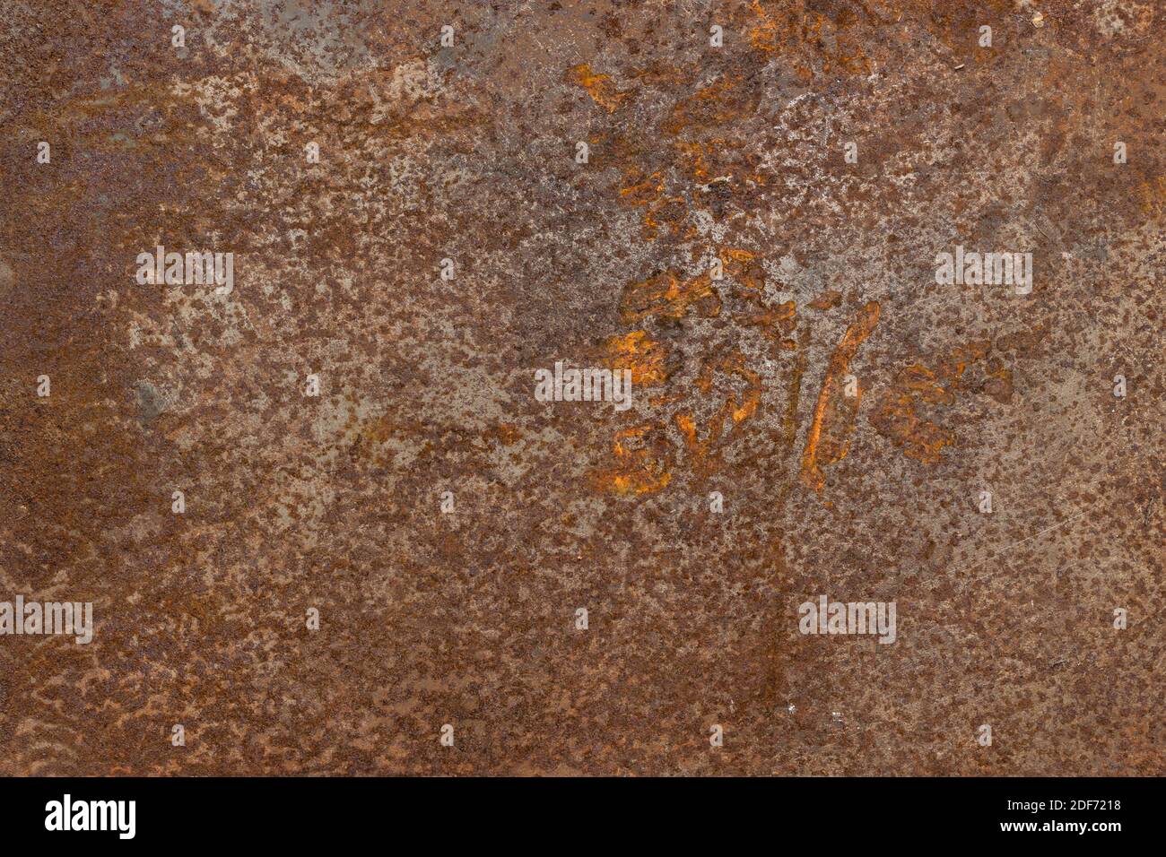 Metal surface texture withe rusty damage Stock Photo - Alamy
