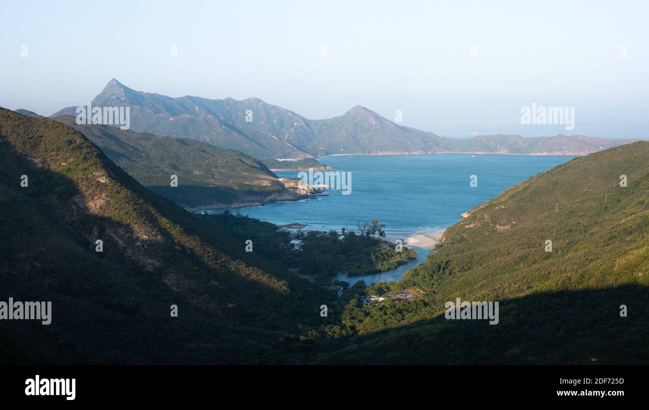 A general view showing the Mountain and skyline in Sai Kung Country ...