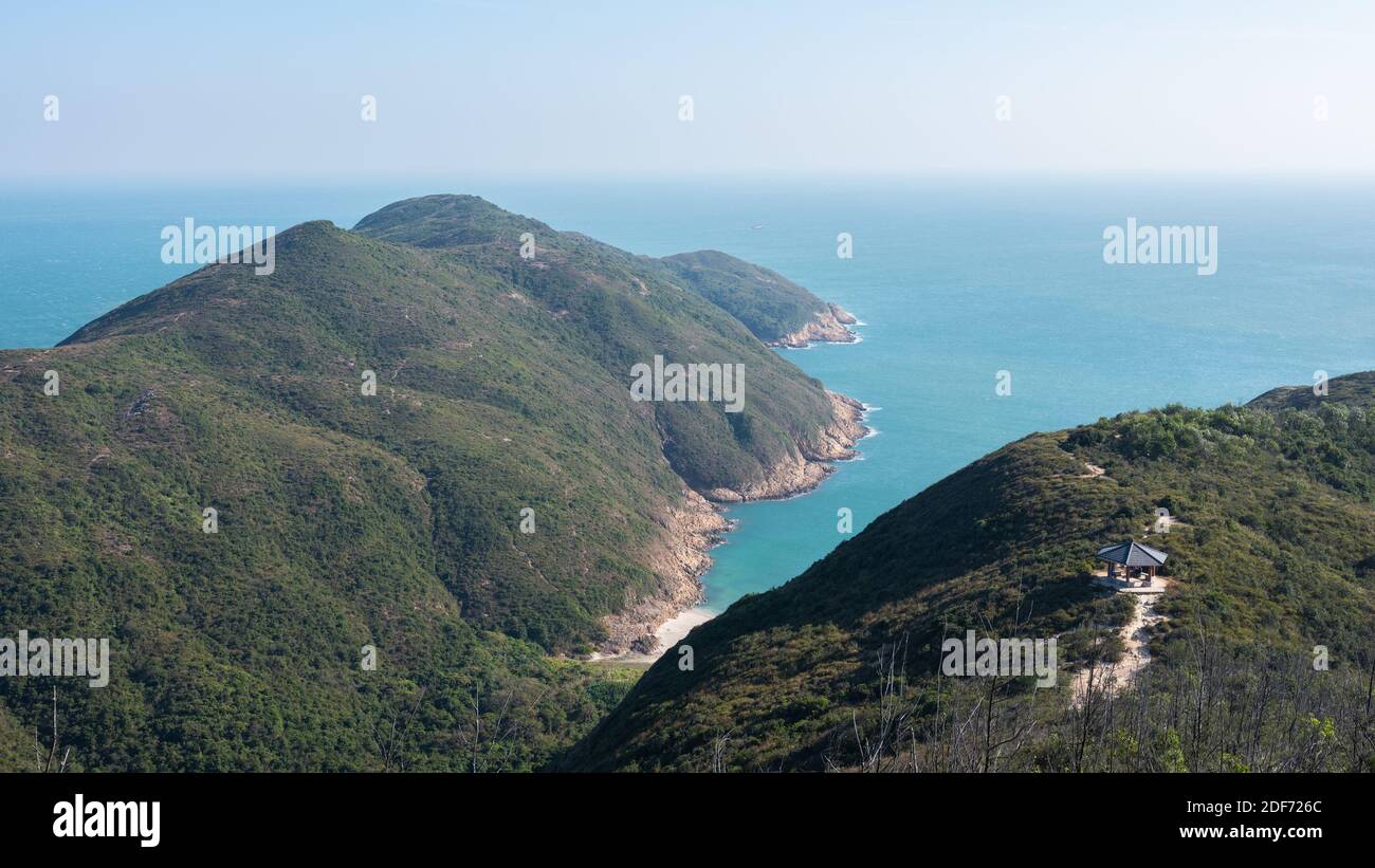 A general view showing the Mountain and skyline in Sai Kung Country ...