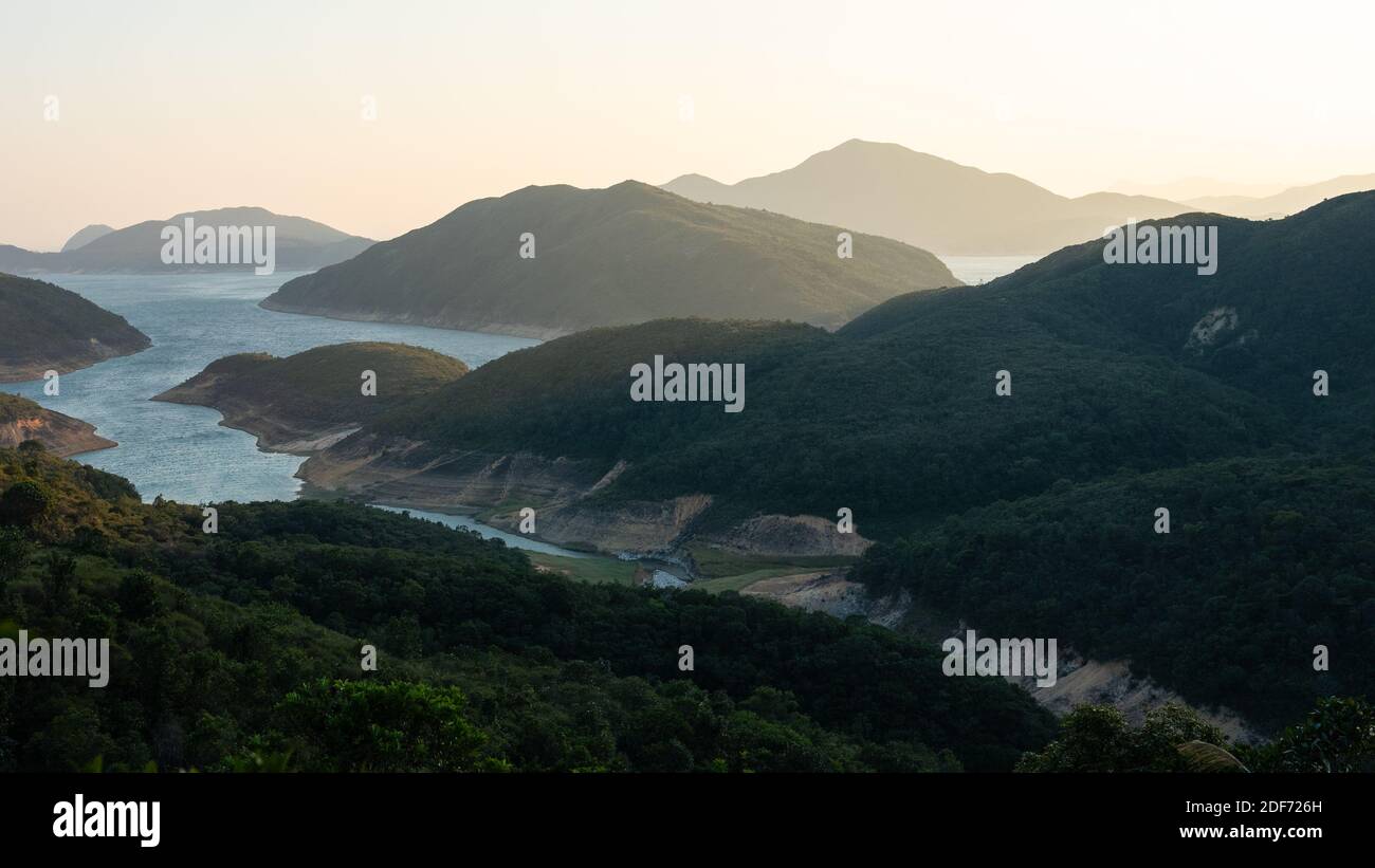 A general view showing the High Island Reservoir in Sai Kung Country ...