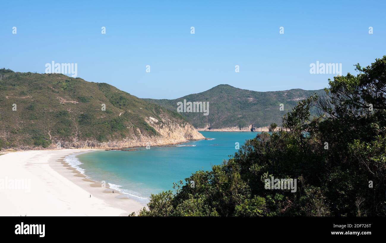 A general view showing the Mountain and skyline in Sai Kung Country ...