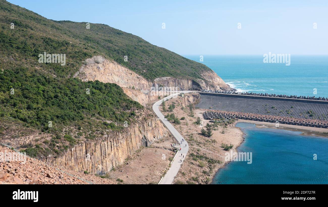 A general view showing the High Island Reservoir in Sai Kung Country ...