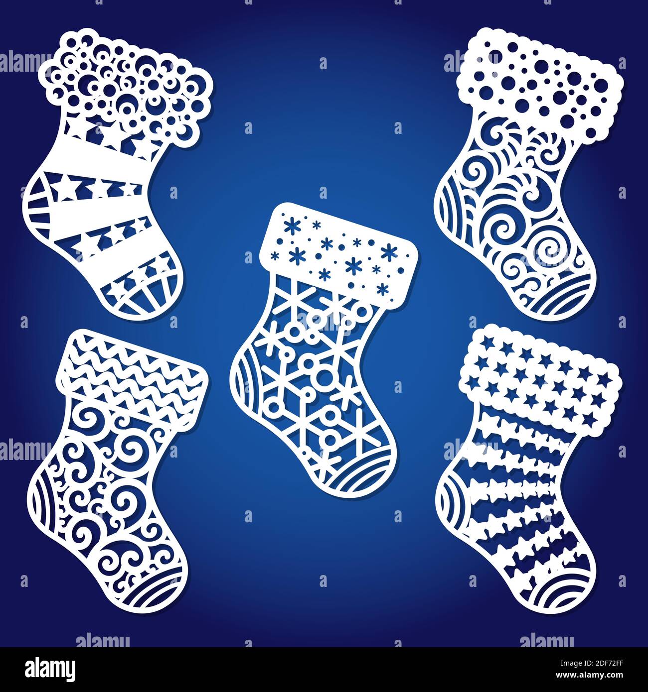 Festive winter interior design Stock Vector Images - Alamy