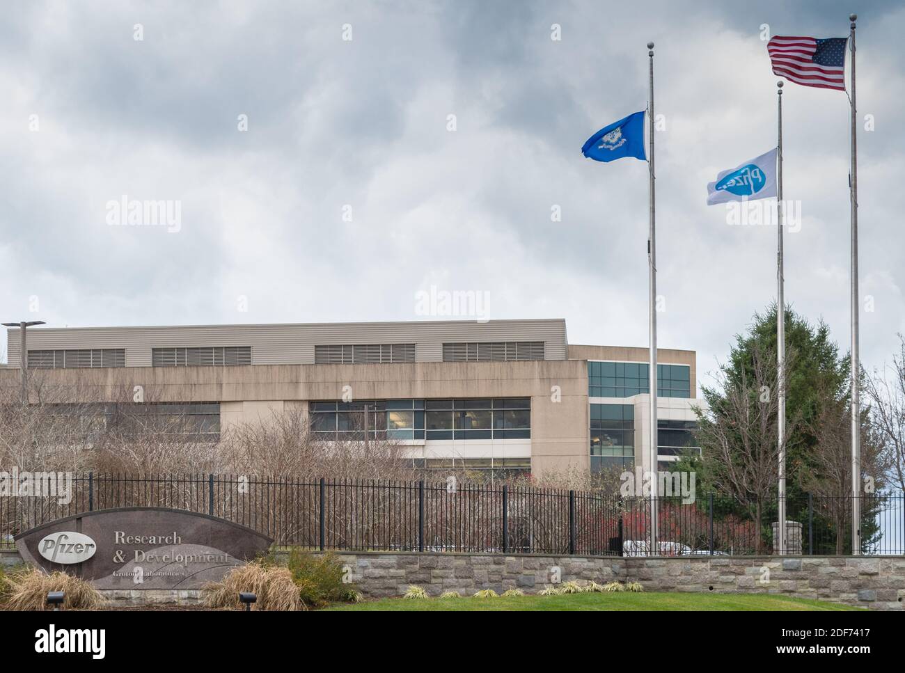 Pfizer's Groton Connecticut's research and development center Stock ...