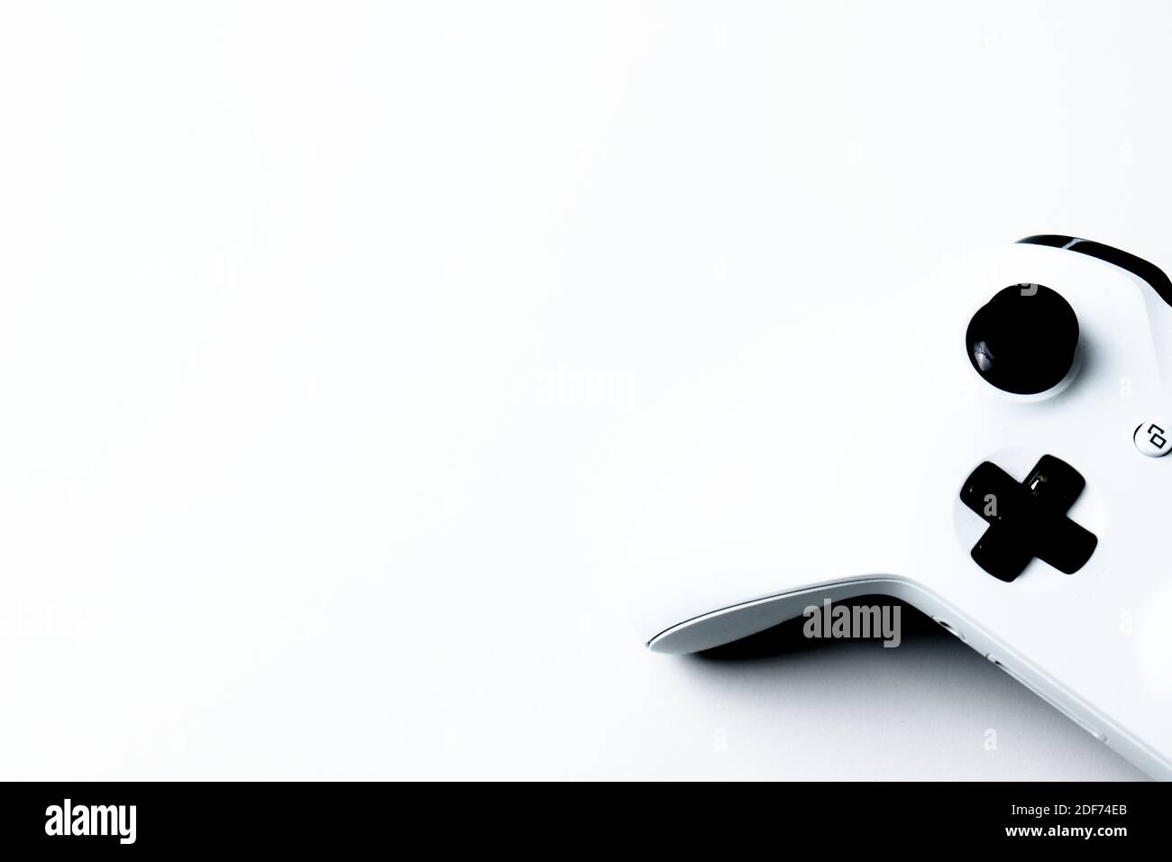 White Game controller on a white background - console wireless ...