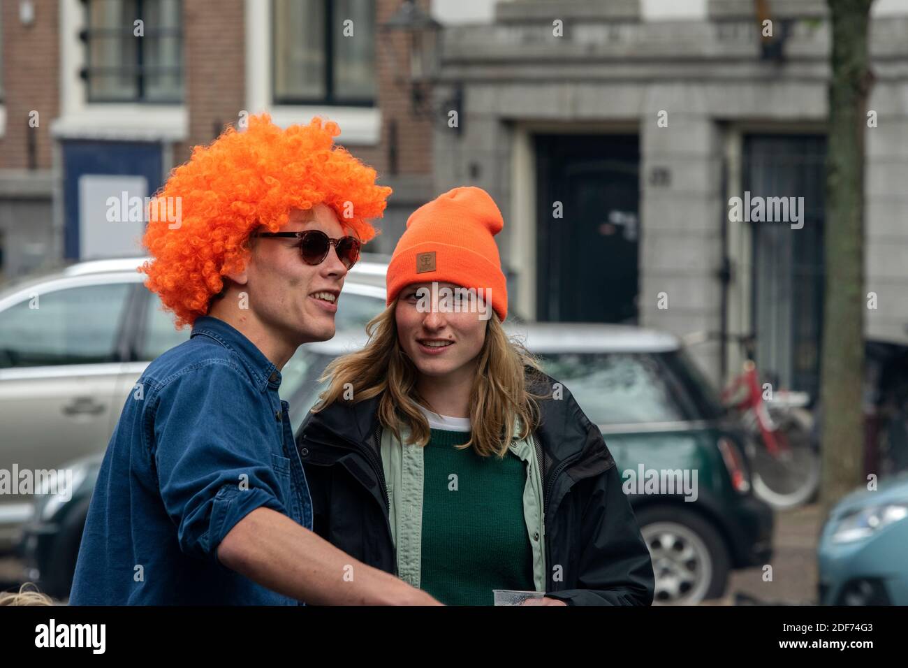 Partying On Boats At Kingsday Amsterdam The Netherlands 27-4-2019 Stock ...