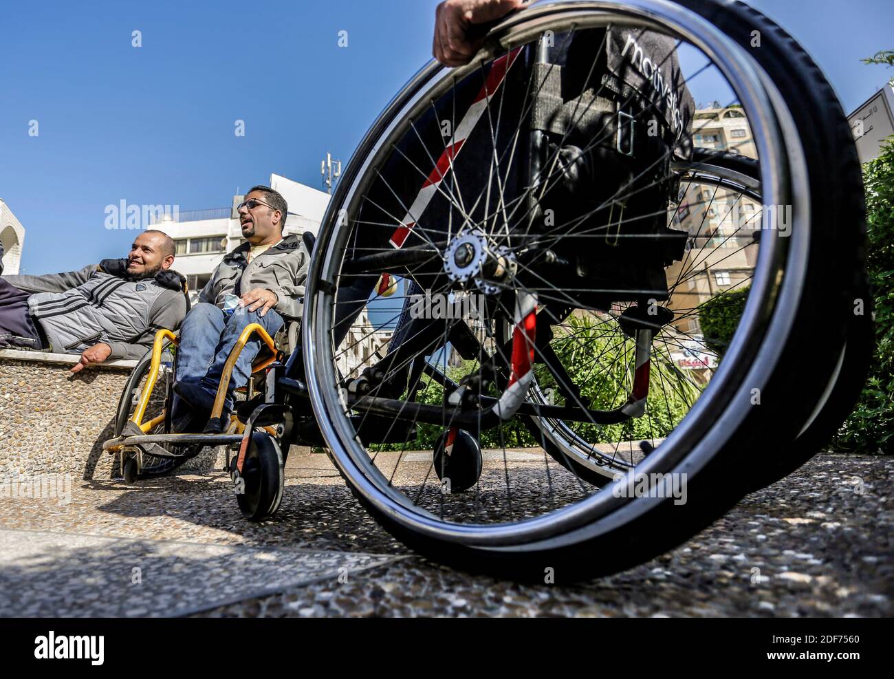 Disabled palestinians hi-res stock photography and images - Alamy
