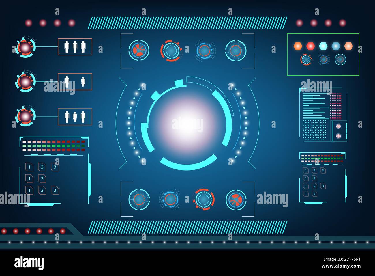 Abstract Technology Futuristic Interface. element digital design ...