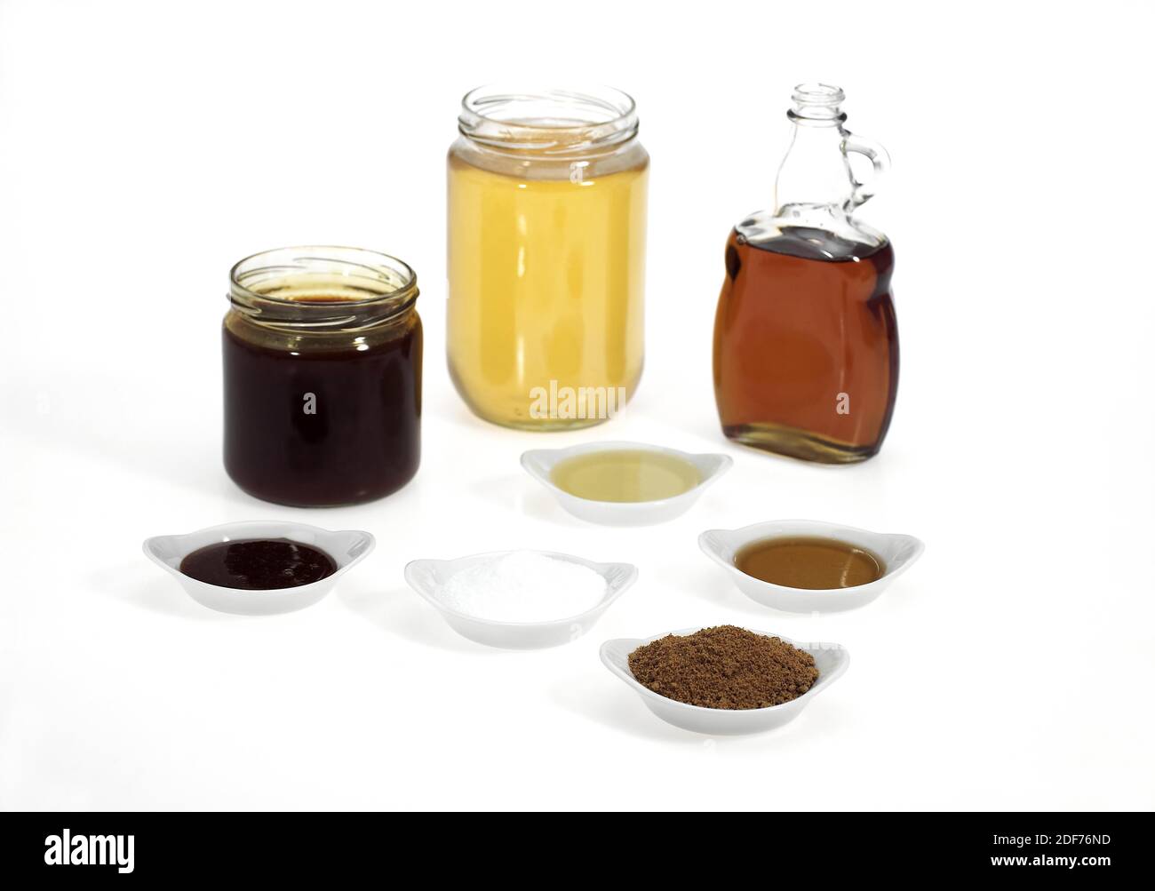 Fine Granulated Sugar, Brown Sugar, Maple Syrup, Treacle and Honey ...