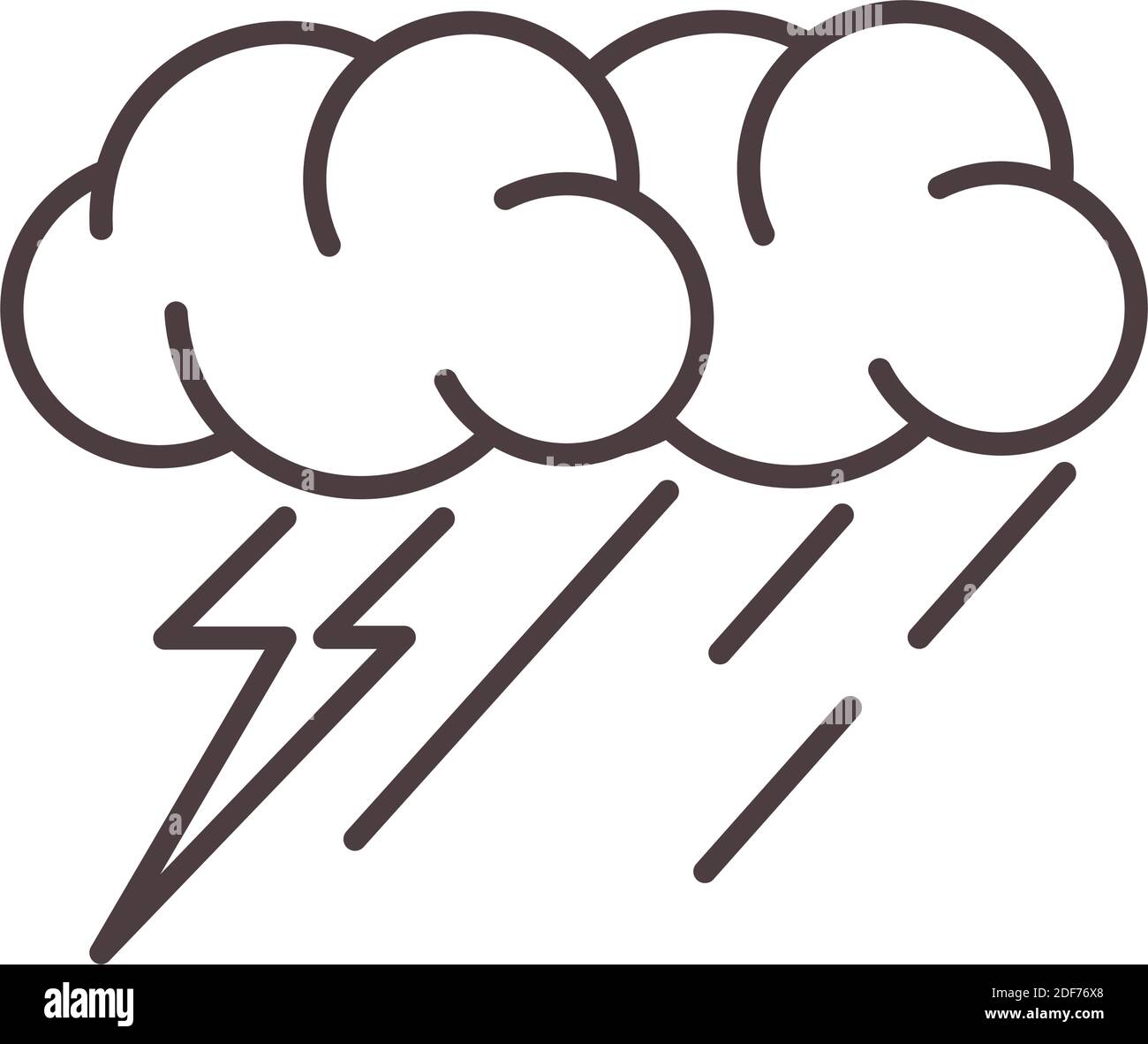 Thunderstorm Coloring Page