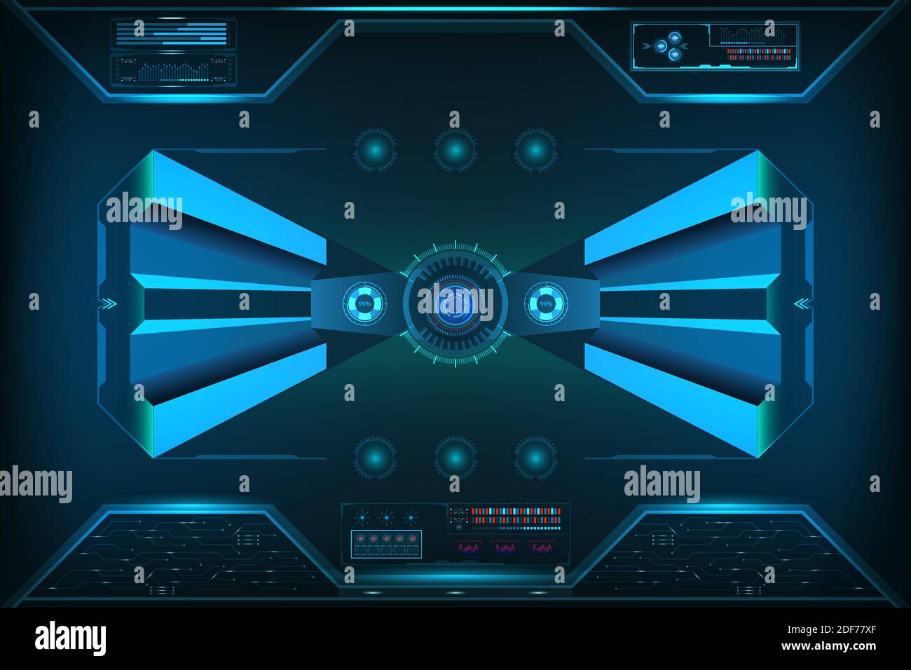 Technology Futuristic Interface screen. element digital design ...