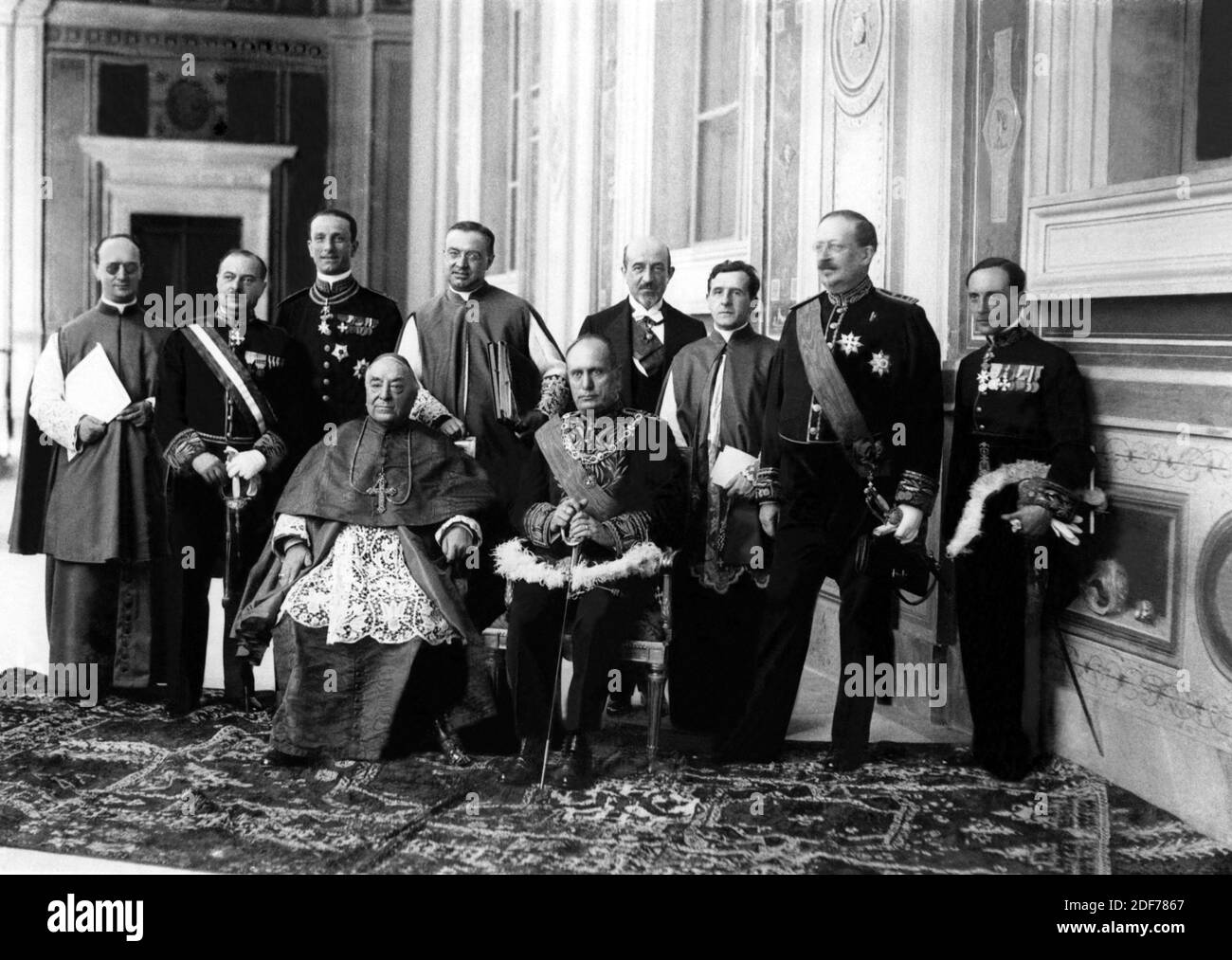 Mussolini At The Vatican High Resolution Stock Photography and Images ...