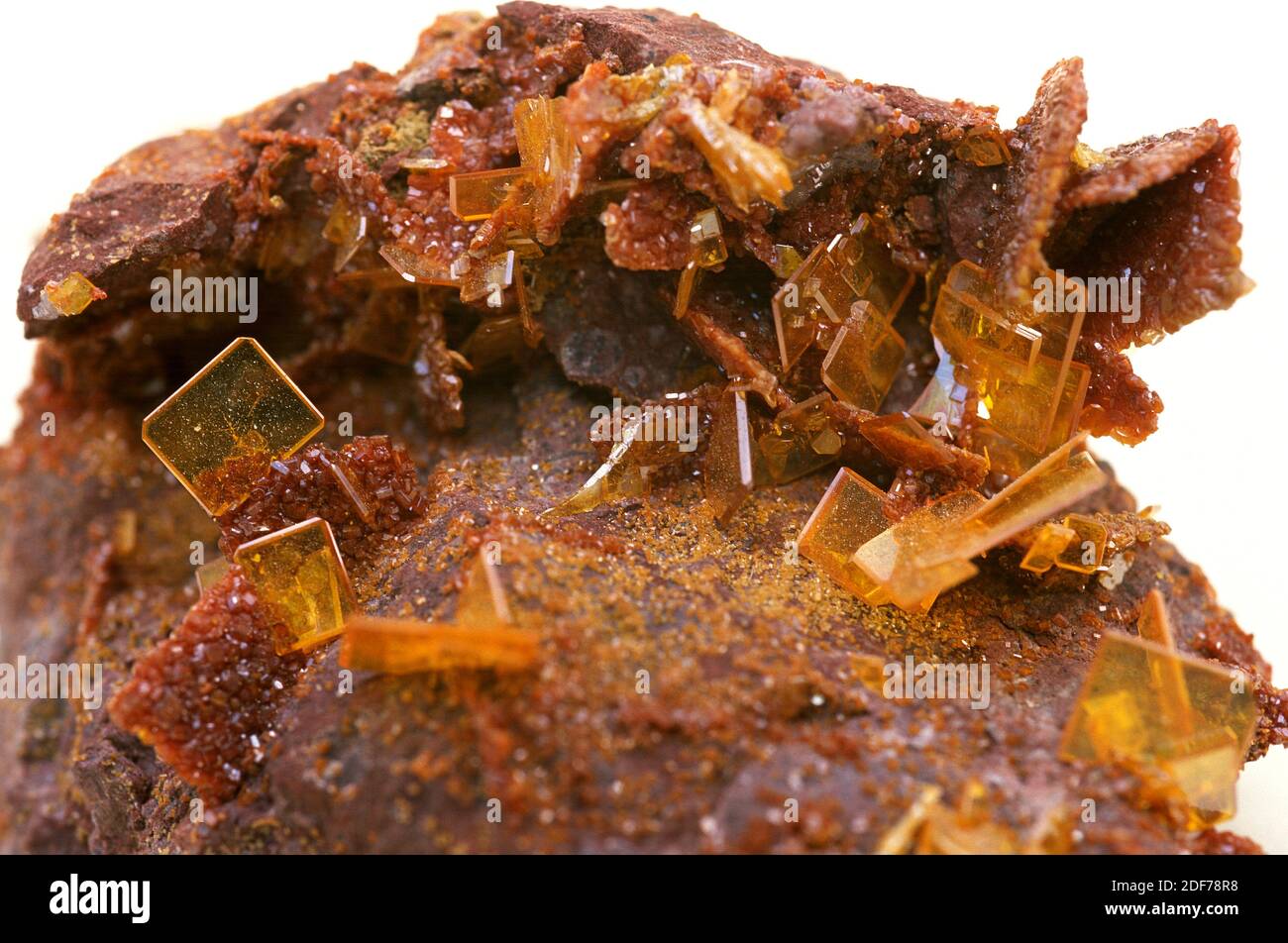Wulfenite lead molybdate mineral hi-res stock photography and images ...