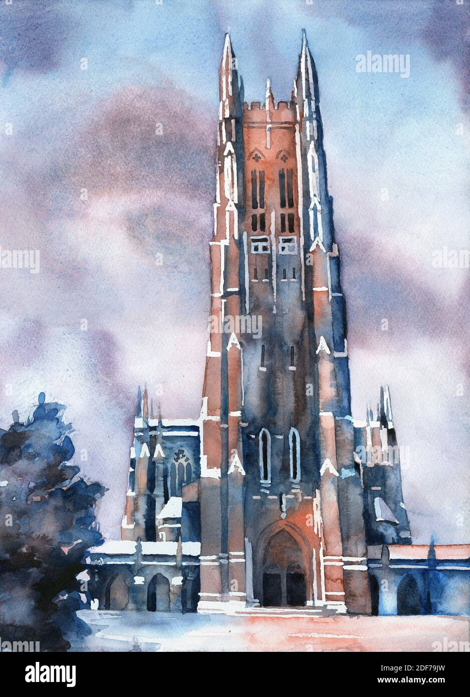 Duke Chapel on the Duke University campus- Durham, North Carolina (USA ...