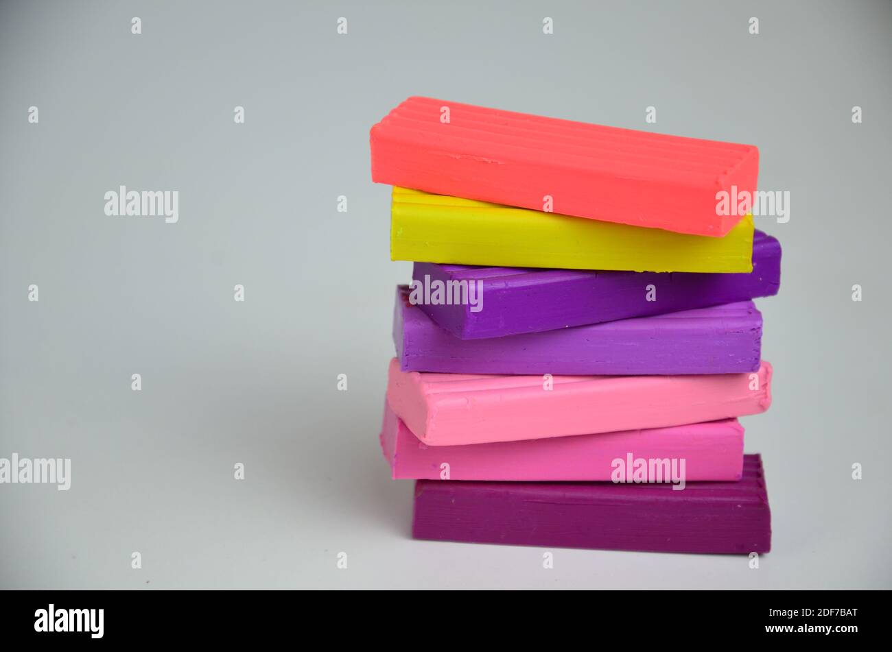 A set of colors of Modeling clay. Modeling and design for children on ...