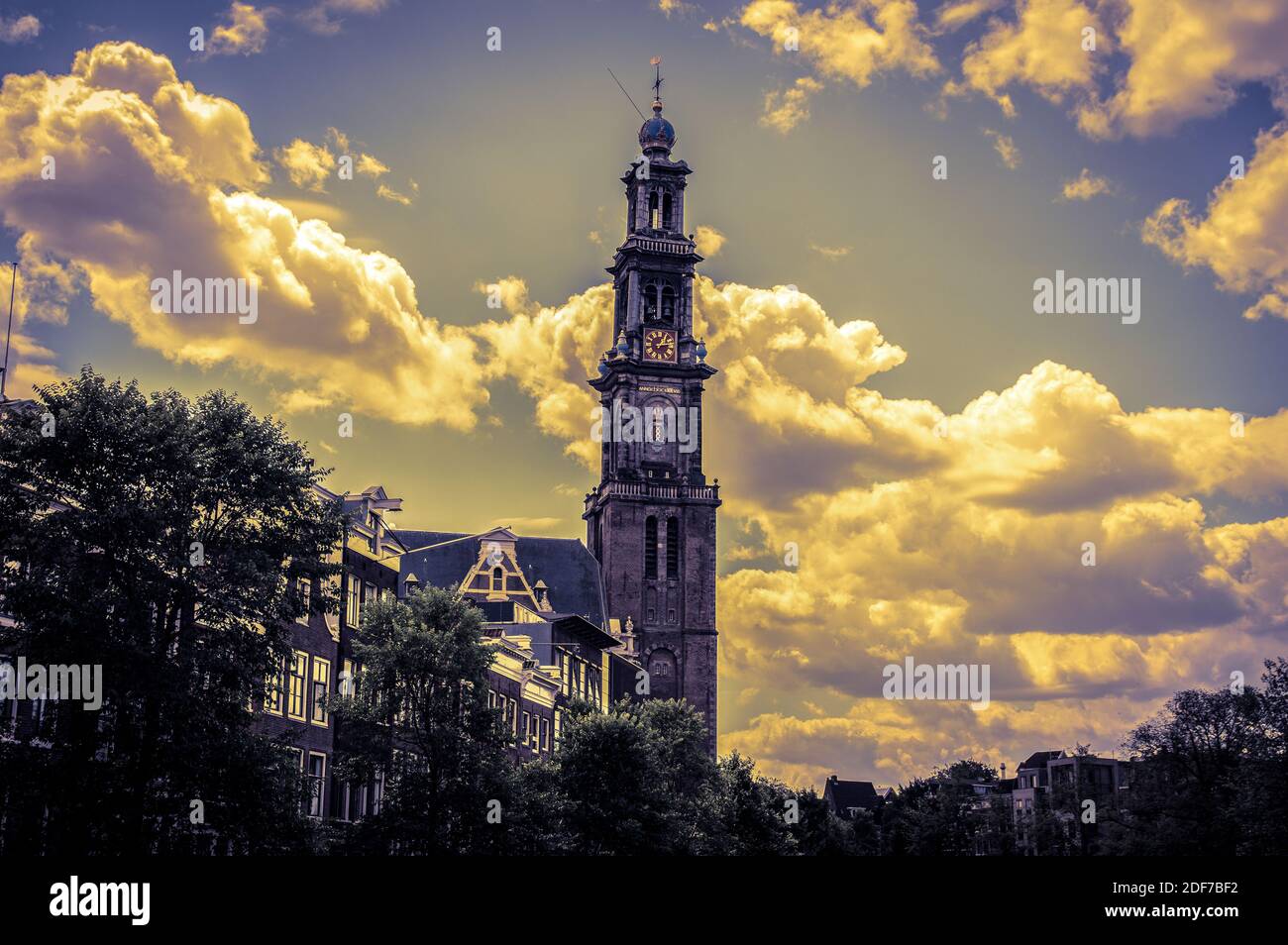 Westerkerk Church At Amsterdam The Netherlands 2-7-2019 Stock Photo - Alamy