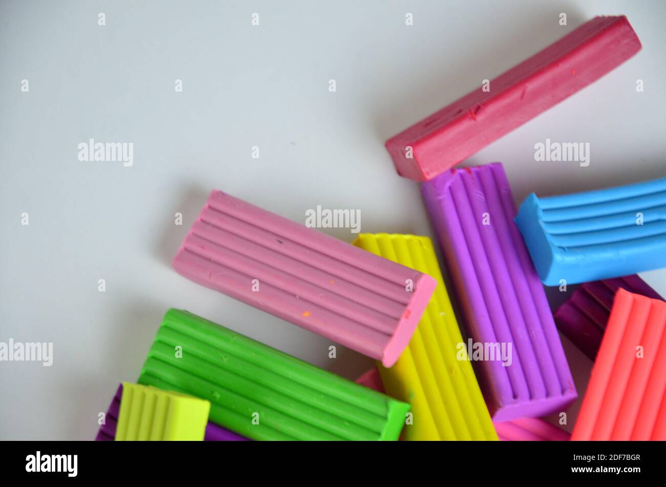 A set of colors of Modeling clay. Modeling and design for children on ...