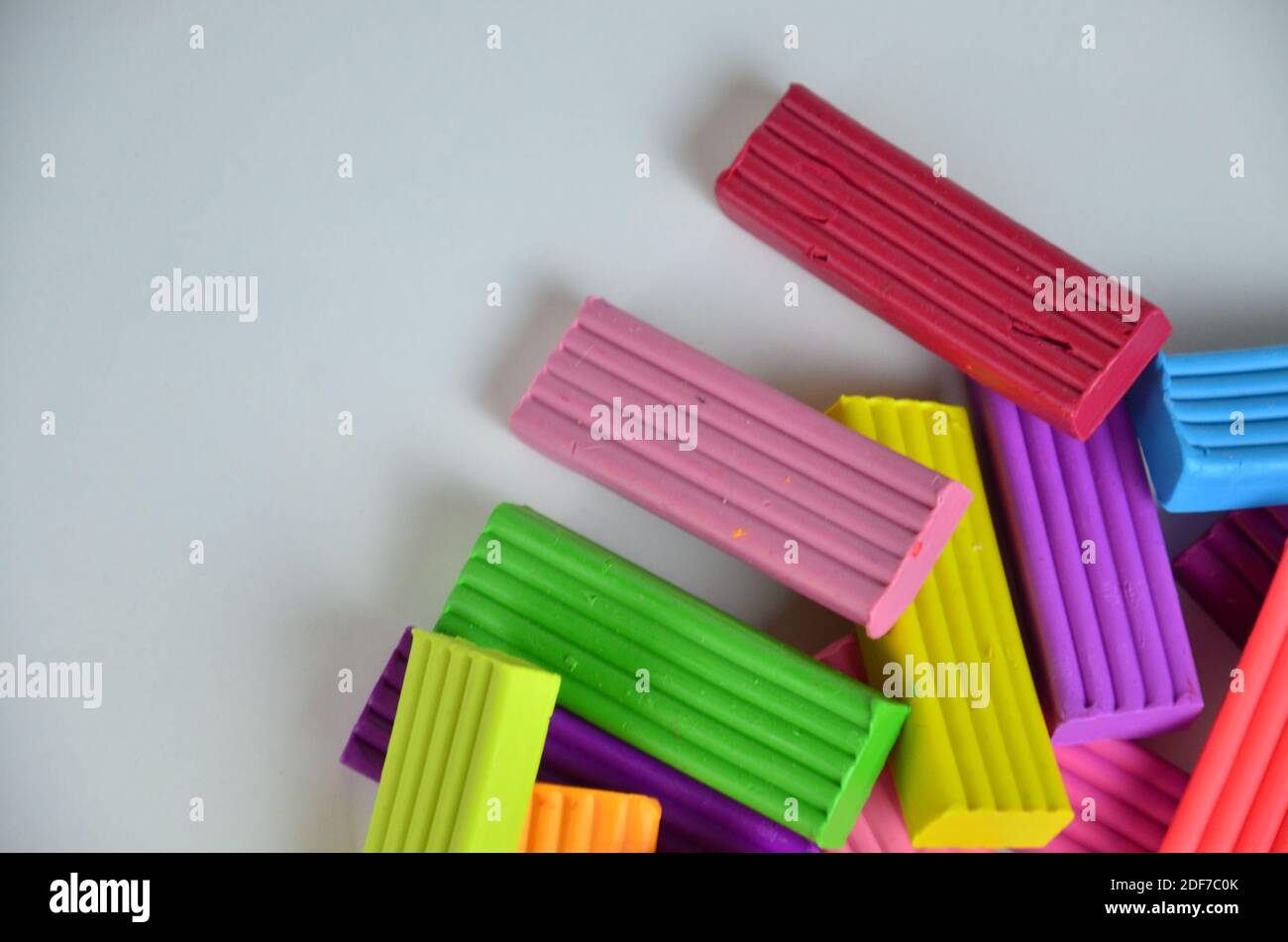 A set of colors of Modeling clay. Modeling and design for children on ...