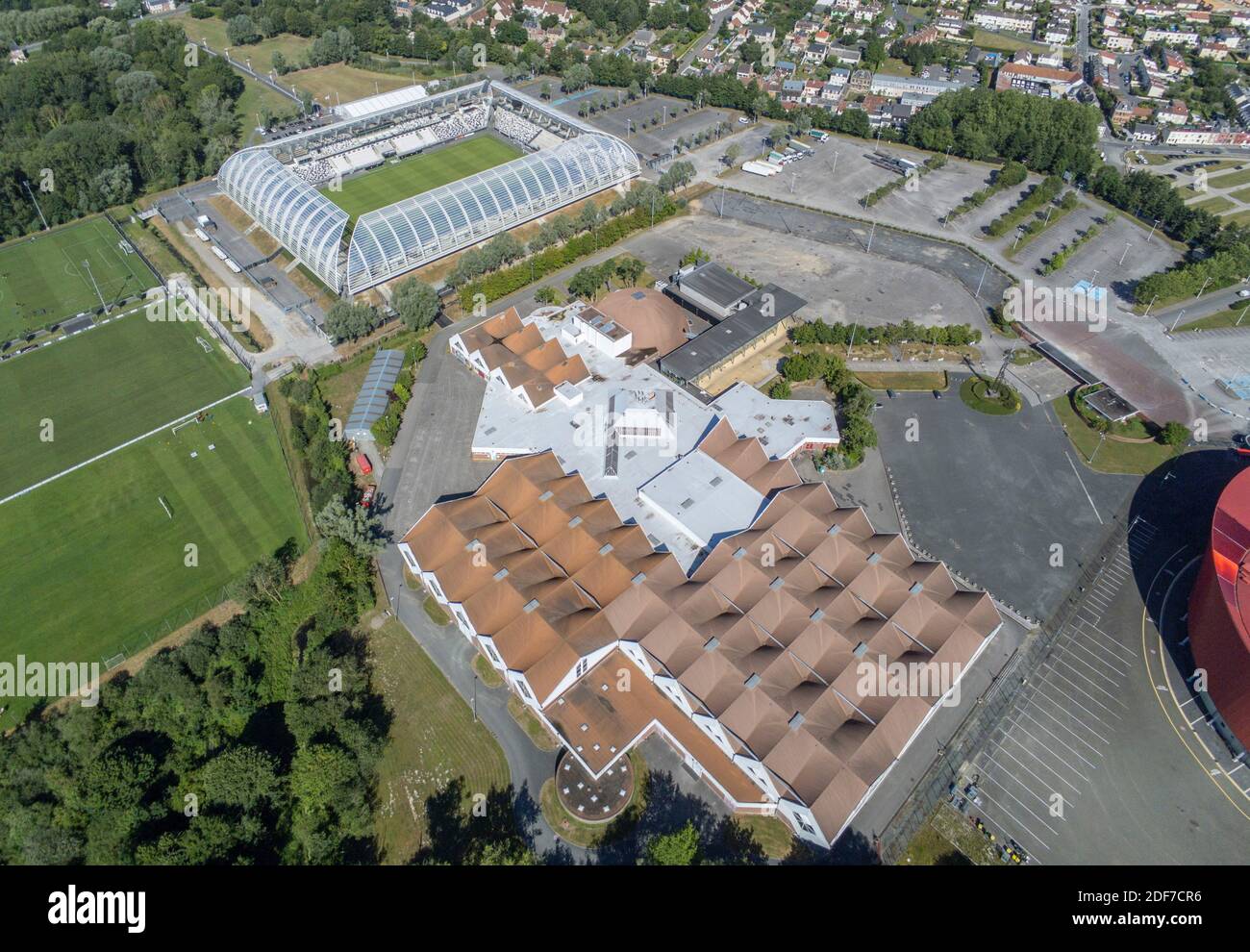 France, Somme, Amiens, stadium (aerial view Stock Photo - Alamy