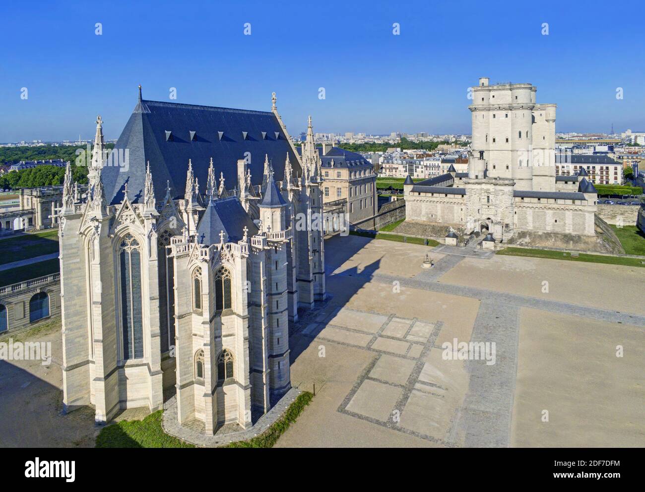 France, Val-de-Marne, Vincennes, castle of Vincennes, the Saint Chapel ...