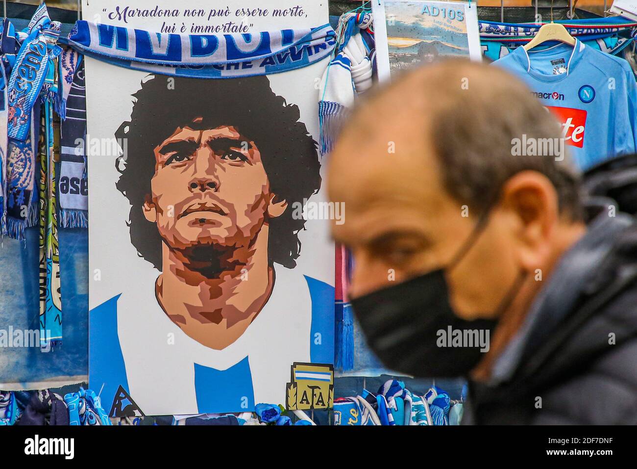 a man wearing a covid-19 anti-accounting mask outside the san paolo ...