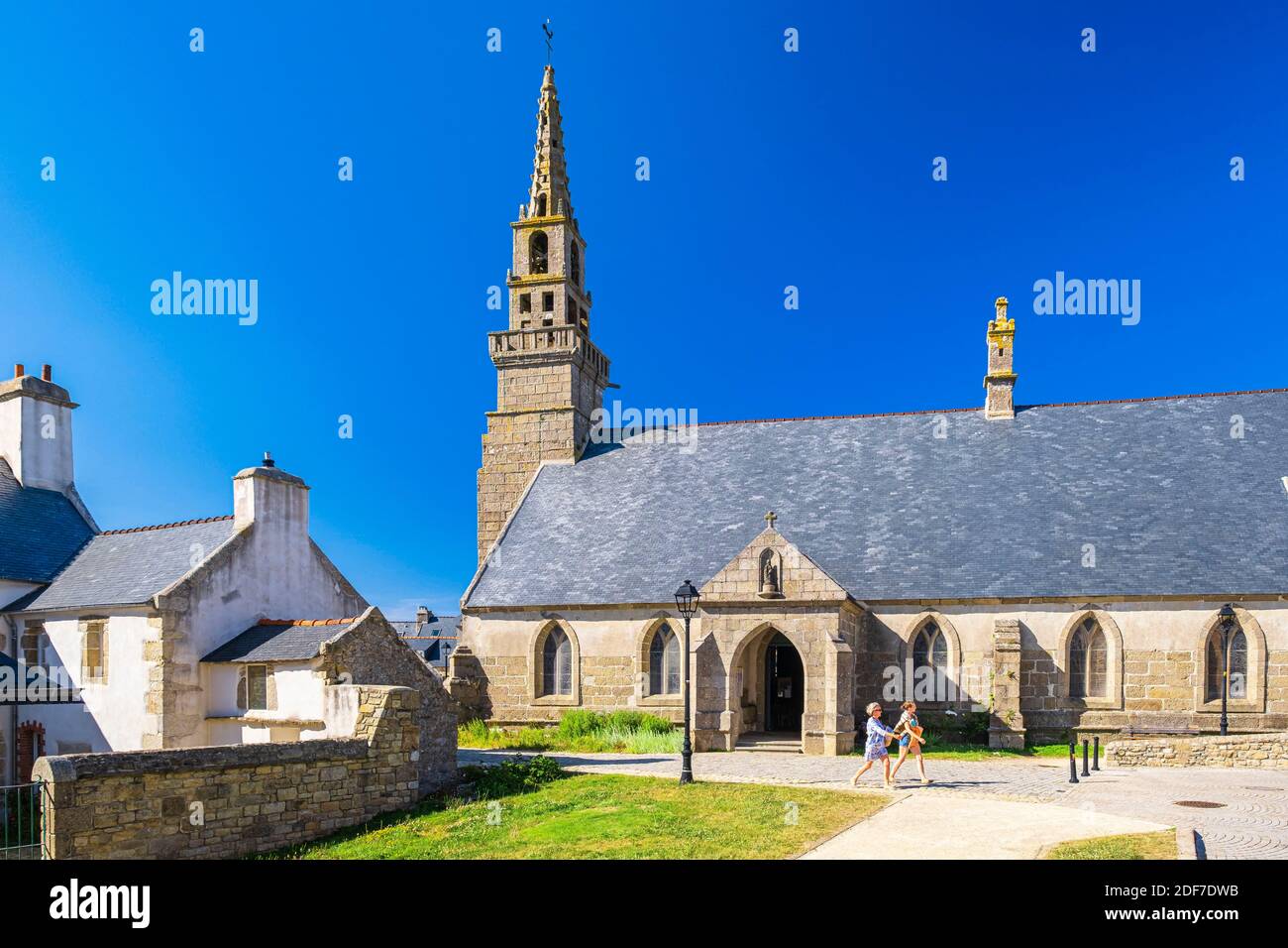 France, Finistere, Porspoder, stage on the GR 34 hiking trail or ...
