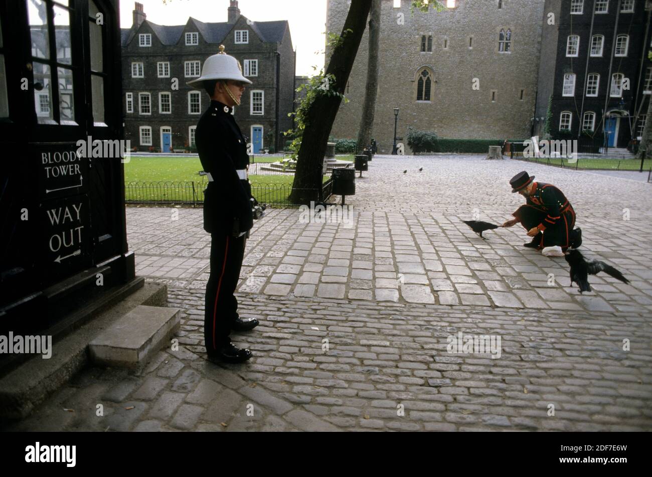 Tower of London, London UK 1986 but scanned in 2020 Behind the scenes ...