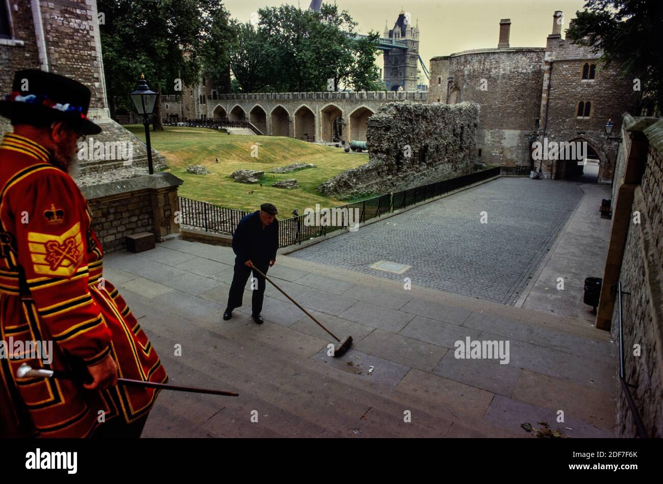 Tower of London, London UK 1986 but scanned in 2020 Behind the scenes ...