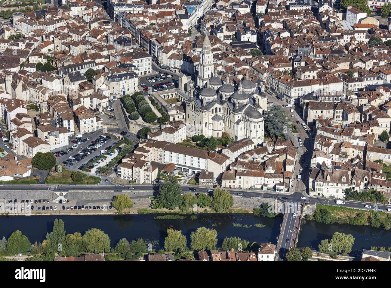 France, Dordogne, Perigueux, the St Front cathedral listed as World ...