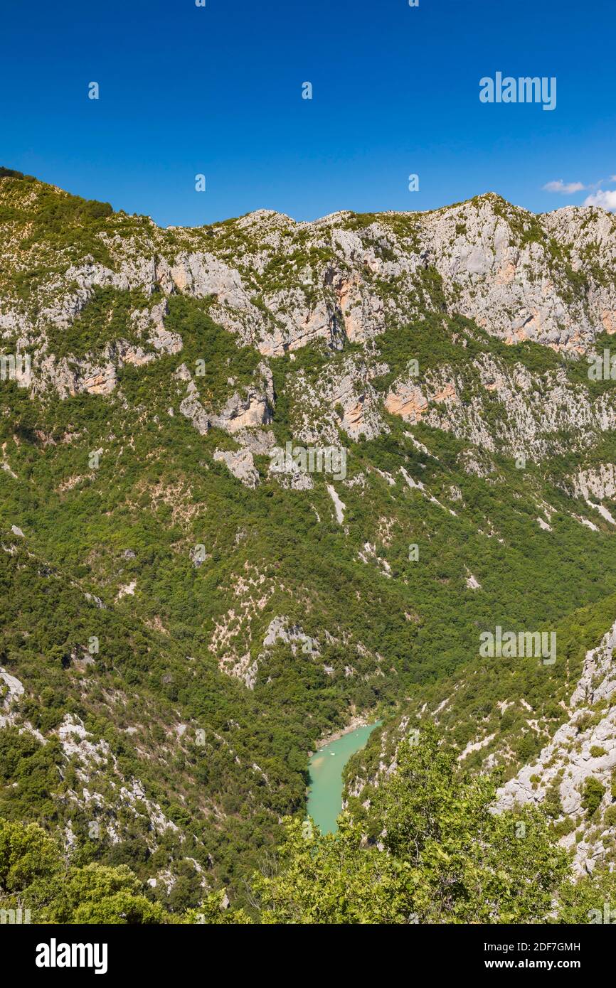 France, Var on the Left Bank and Alpes de Haute Stock Photo - Alamy