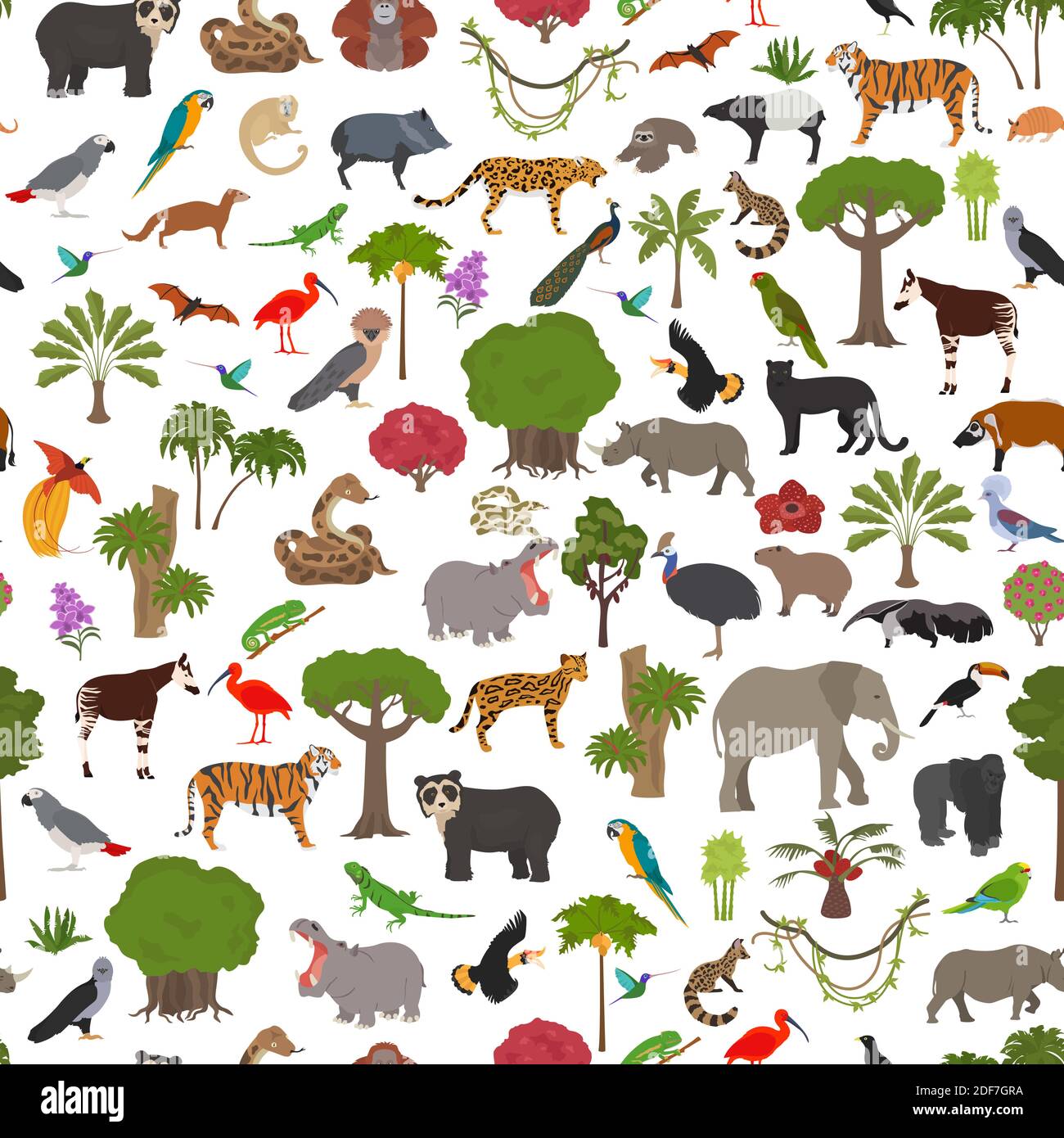 Subtropical rainforests Stock Vector Images - Alamy