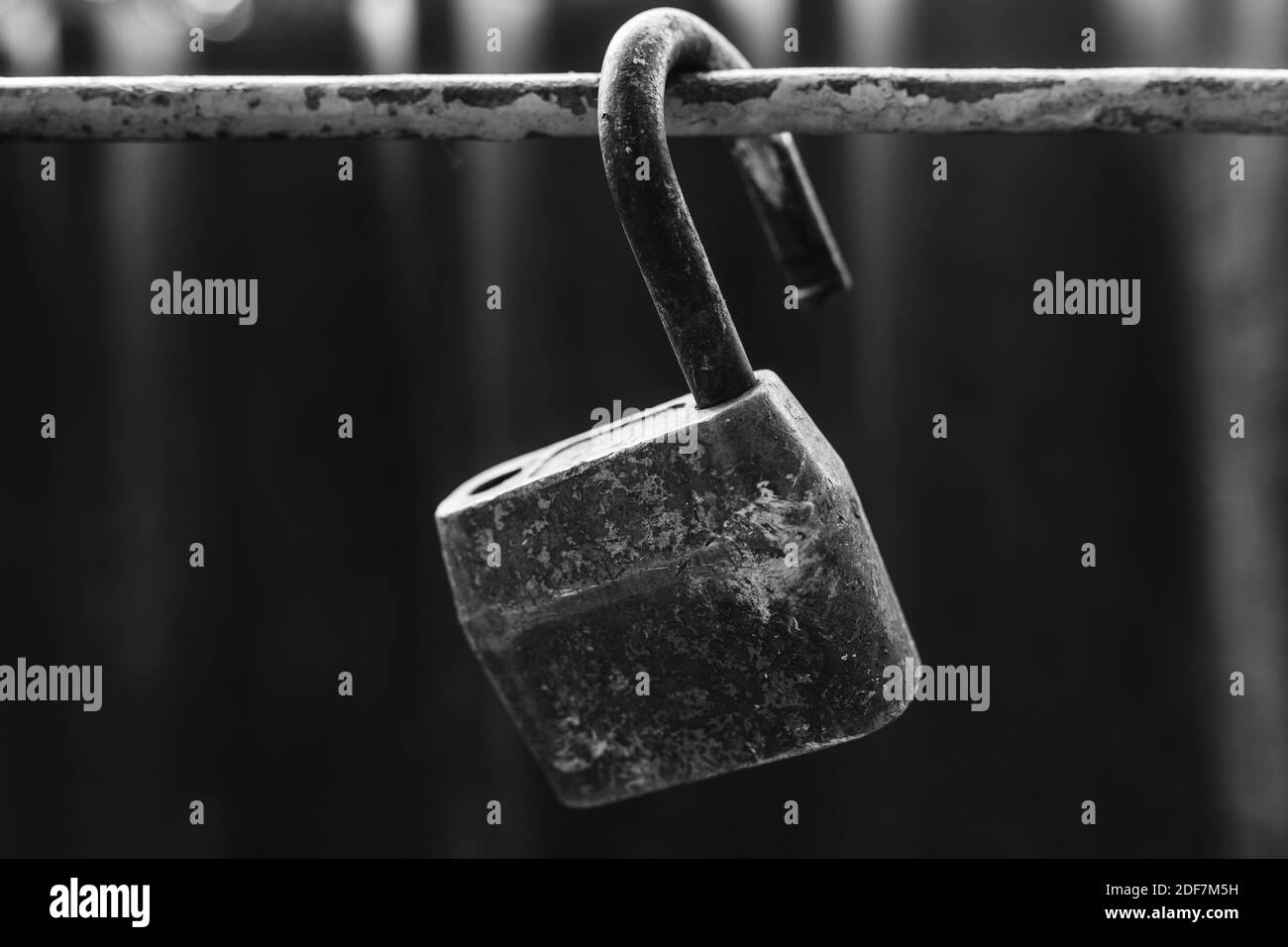 Locks image Black and White Stock Photos & Images - Alamy