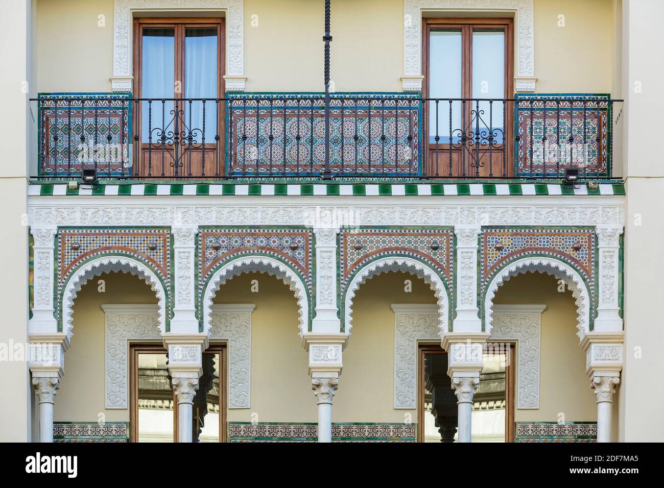 Spain, Andalusia, Seville, facade of La Adriatica building (1914) by ...
