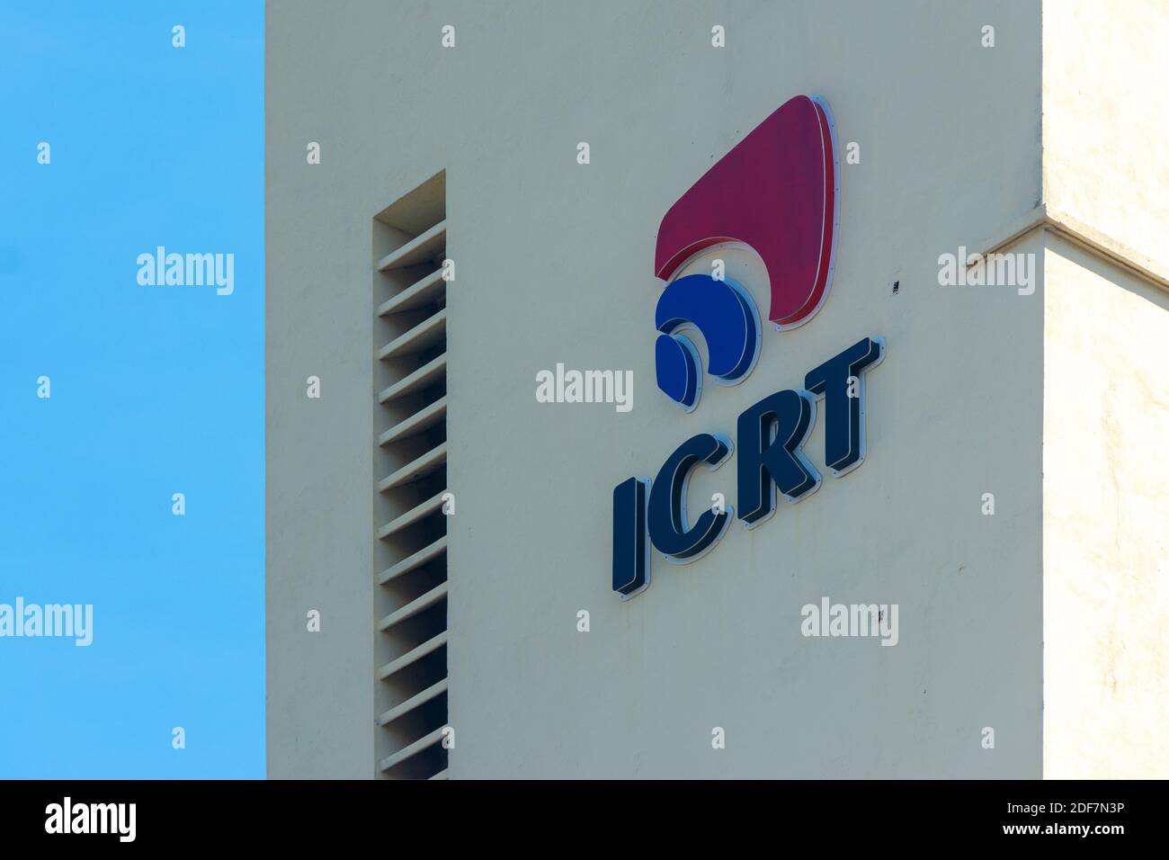 ICRT logo in building, Havana, Cuba Stock Photo - Alamy
