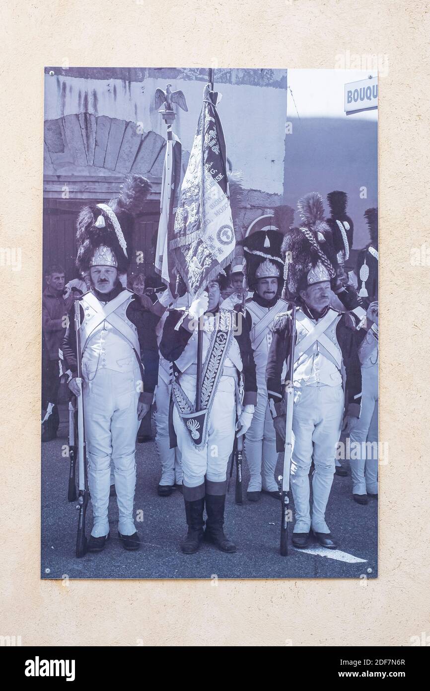 France, Isere, Corps village along the Route Napoleon RN 85, photograph ...