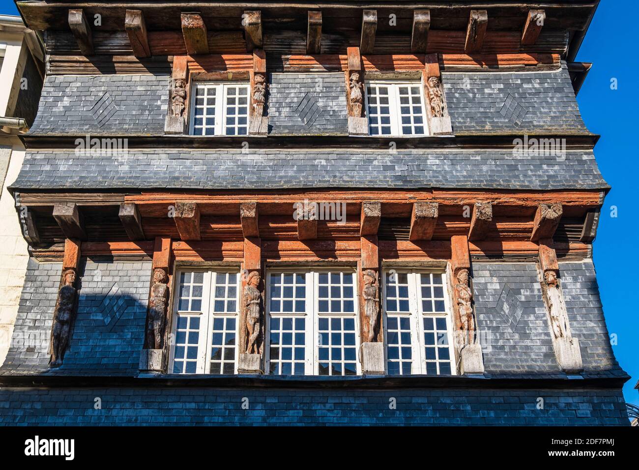 France, Finistere, Carhaix-Plouguer, the 16th century Senechal house ...