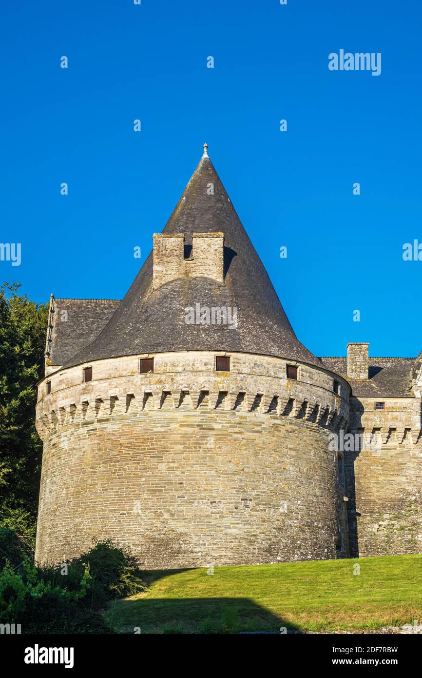 France, Morbihan, Pontivy, 15th and 16th centuries Rohan castle Stock ...