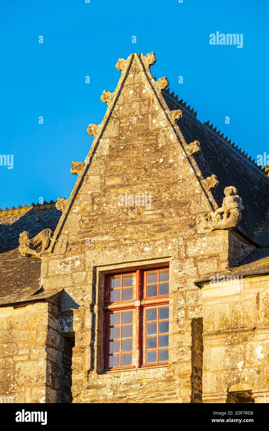 France, Morbihan, Pontivy, 15th and 16th centuries Rohan castle Stock ...